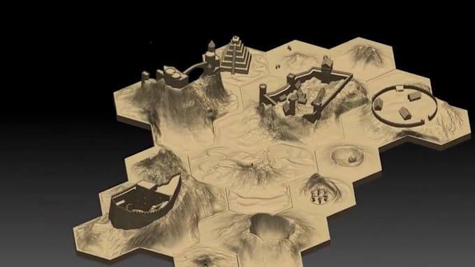 Fantastic minecraft map 3d terrain map animation video in unity blender ...