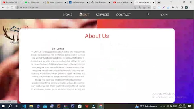 Do Web Development Using React Js By Muzicode Fiverr