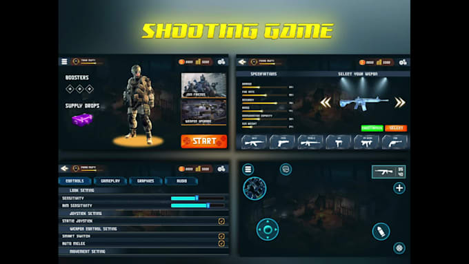 Create attractive ui design for your games by Tahir_mufti | Fiverr