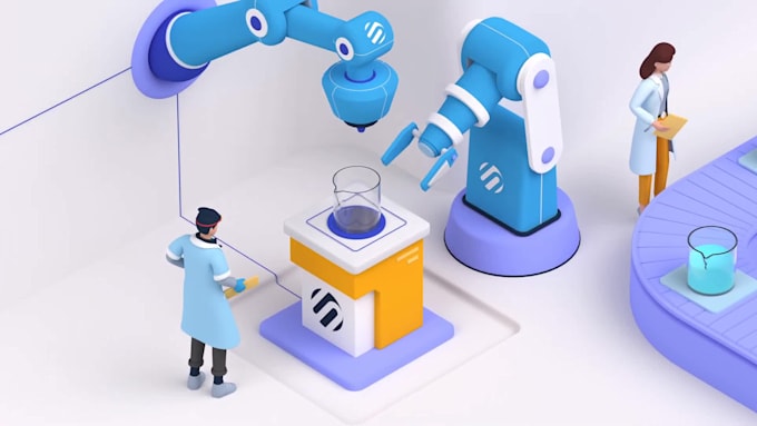 Create a custom 2d 3d isometric animation isometric video explainer ...