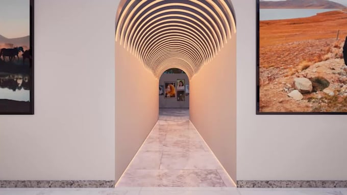 Create custom 3d art exhibition gallery by Zeeshanhayat123 | Fiverr