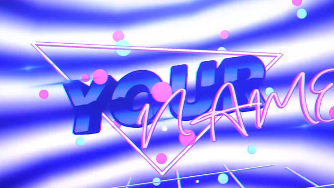 Make 2d and 3d intro names for youtube channels by Themuqeetahmed | Fiverr