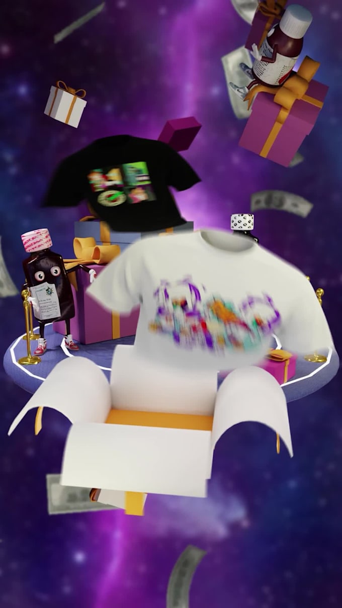 Do rap music video edit with 2d and cool 3d visuals by Bryan_3d | Fiverr