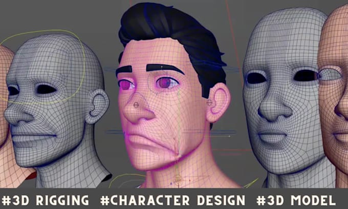 Do 3d rigging, unreal rigging, 3d face, wonder dynamics, blender ...