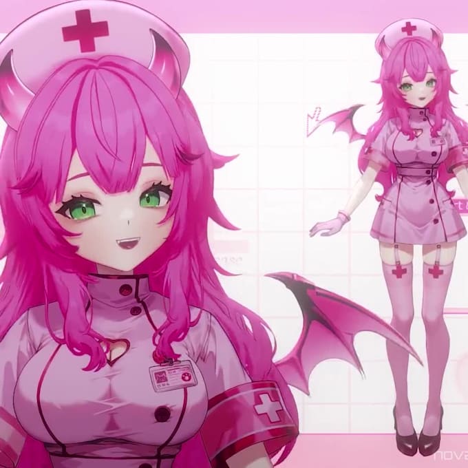 Design and rig live2d vtuber model for vtuber stream and vtube studio ...