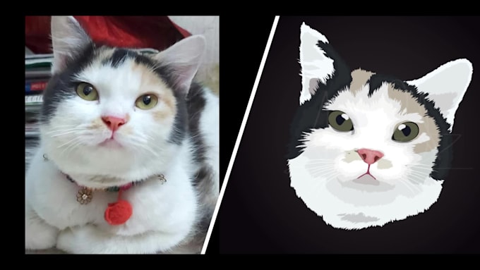 Draw vector illustrations of your companion by Yasirarafat3434 | Fiverr