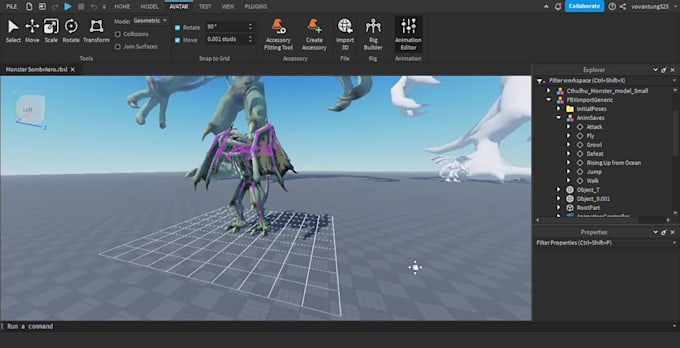 Animation for your model ,character ,r6 or r15 roblox ,unity by ...