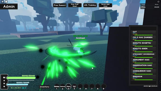 Create a roblox anime ability by Xurysenpai | Fiverr