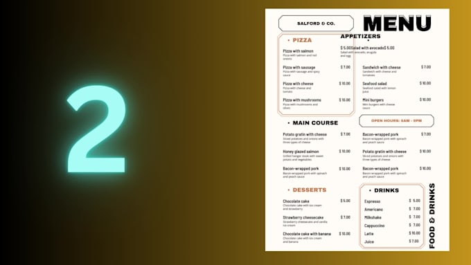 Design amazing editable food restaurant menu card hotel menu card, menu ...