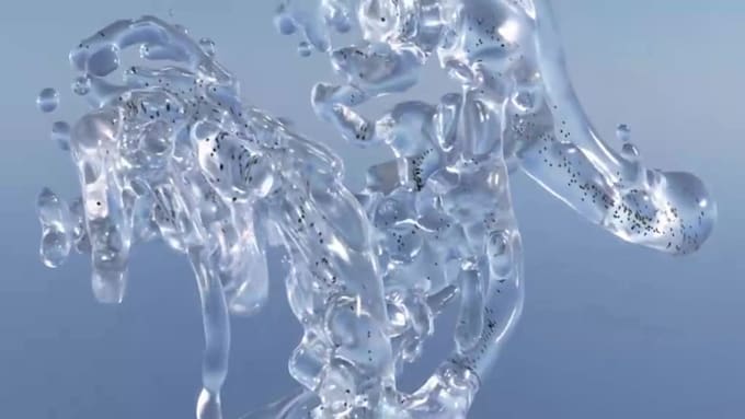 Explosive 3d water simulation 3d product animation fluid simulation 3d ...