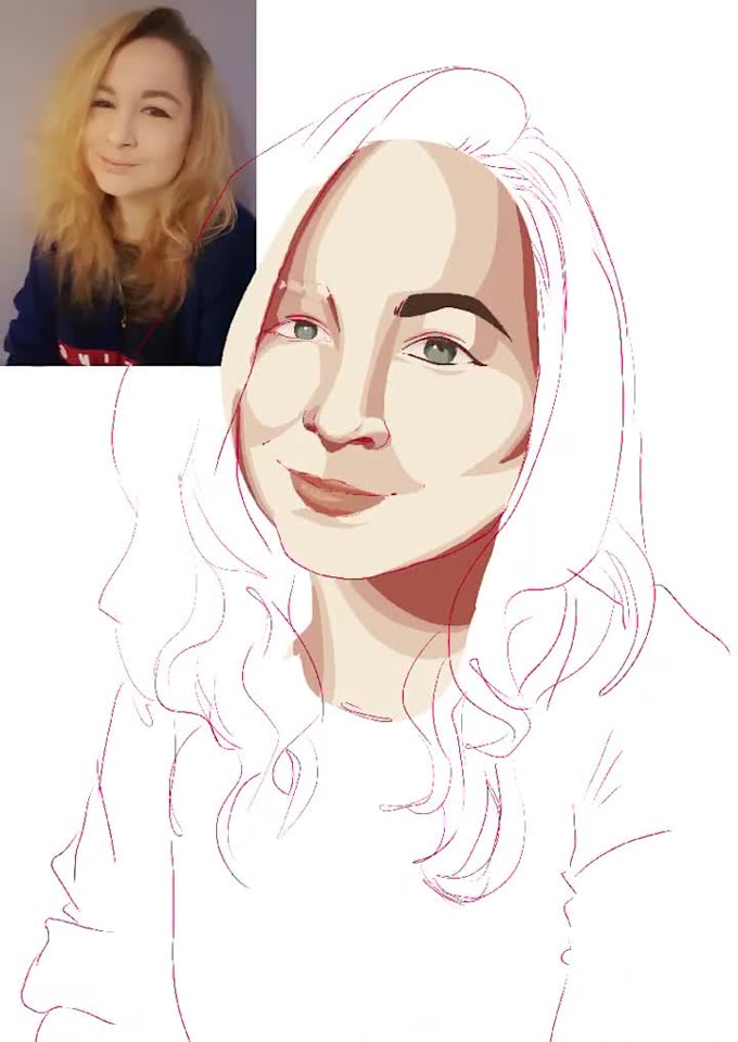 Draw your digital portrait in 2 different styles by Lorincz_szabina ...