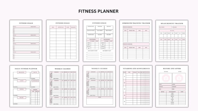 Design 2025 digital printable planners, trackers, checklists and ...
