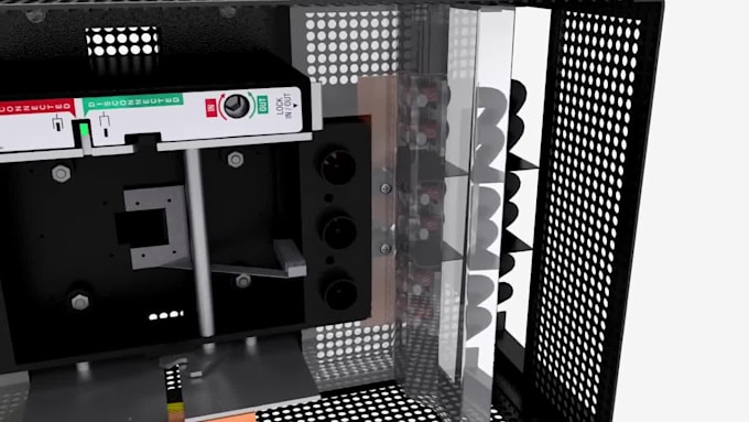 Create 3d industrial animation technical equipment product ...