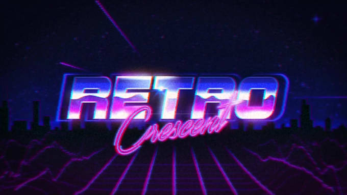 Create 80s retro intro animation video, neon vhs style by Retrocrescent ...