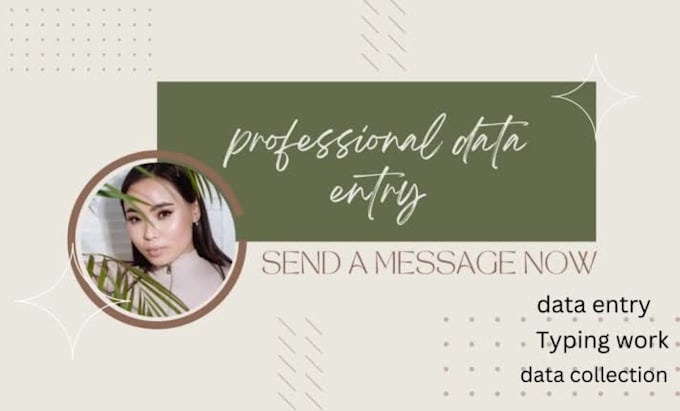 Do data entry excel, word, database editing by Aminashoukat999 | Fiverr