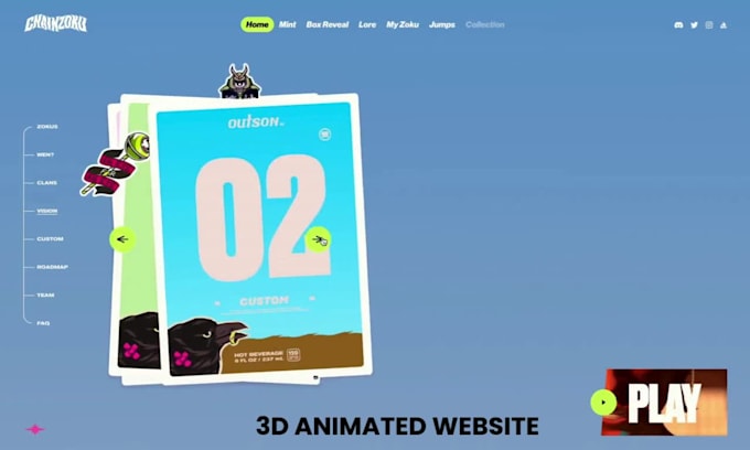 3d animated website design 3d webflow website spline lottie threejs webgl gsap by Divadrae_web ...