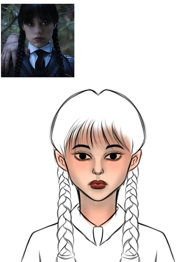 Draw you in manhwa style by Sanctuara | Fiverr