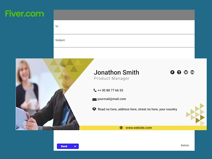 Design passionate image based email signature and email template by ...