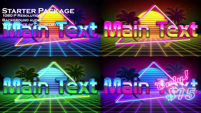 Create a retro intro, transition or stinger for your needs by ...