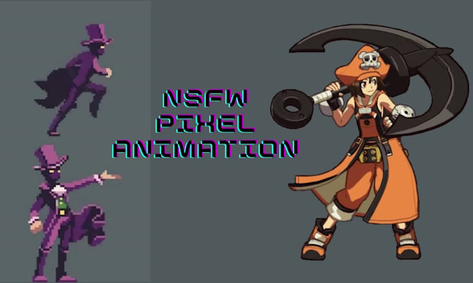 Make nsfw pixel art character pixel art animation for rpg video game ...