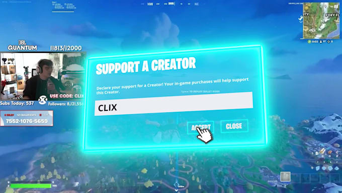 Do best fortnite creator code animation for you by Reavethtv | Fiverr