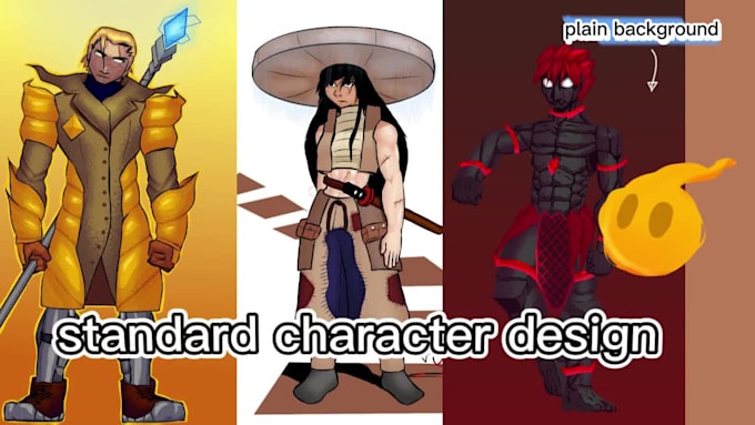 Any character with a simple background by Litlecartoonist | Fiverr