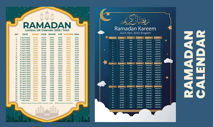 Design beautiful ramadan calendar, poster and flyers iftarr by ...