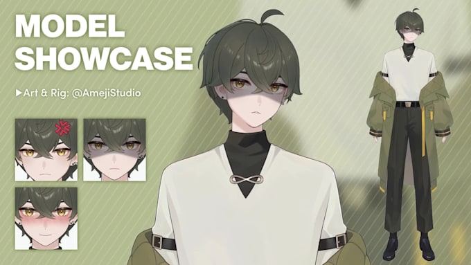 Draw and rig live2d model, 2d vtuber model, live2d anime rigging ...