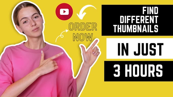 Design the perfect different youtube thumbnails in just 3 hours by ...