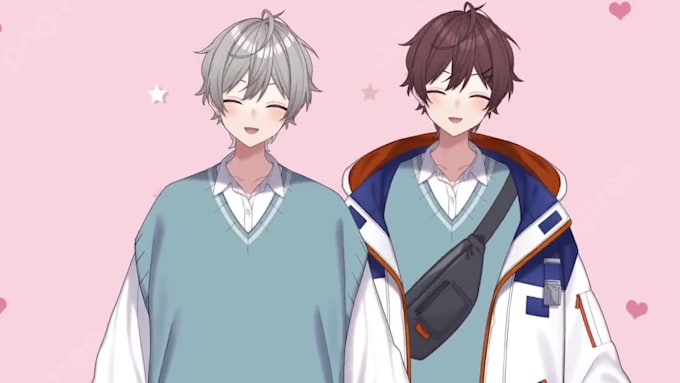 Streamer live2d vtuber model,vrchat, vseeface,furry,avatar,anime art ...