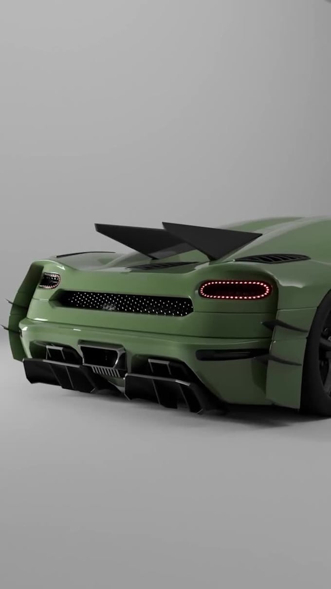 Model 3d realistic hypercar, car interior, rigg3d vehicle, 3d chase ...