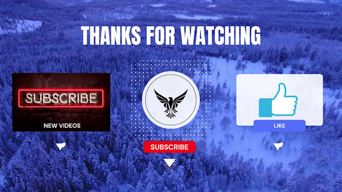 Do outro end screen end card for youtube with audio reaction by ...