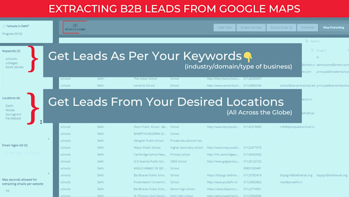 Provide b2b lead generation using map extractor by Souravmahapatr3 | Fiverr