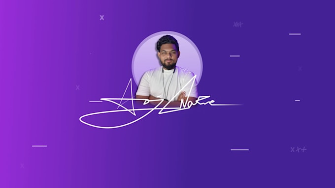 Turn your signature into animation by Aljubaernafue | Fiverr