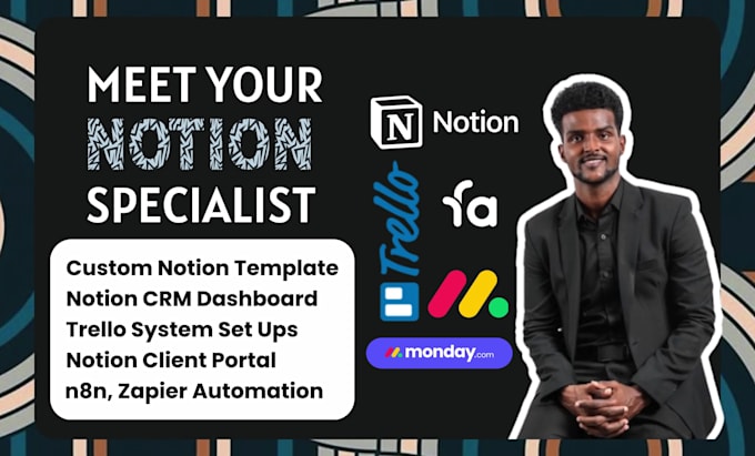 Build customer notion template, client portal, notion crm, notion dashboard by Johnebeshechris ...