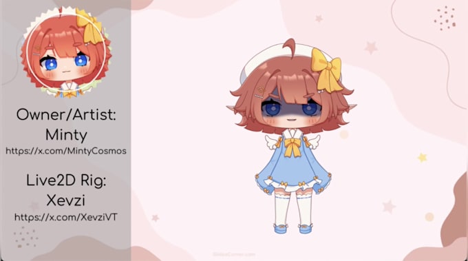 Rig vtuber live2d model by Xevzivt | Fiverr