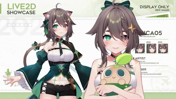 Draw and rig 2d vtuber, 2d vtuber model, live2d model, vtuber ...