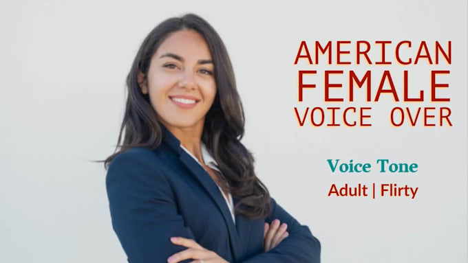 Record a professional and energatic american female voice over by ...