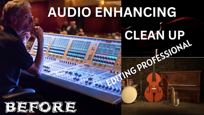 Enhance, edit, noise reduction, and clean up audio file by Bestmomentsall | Fiverr
