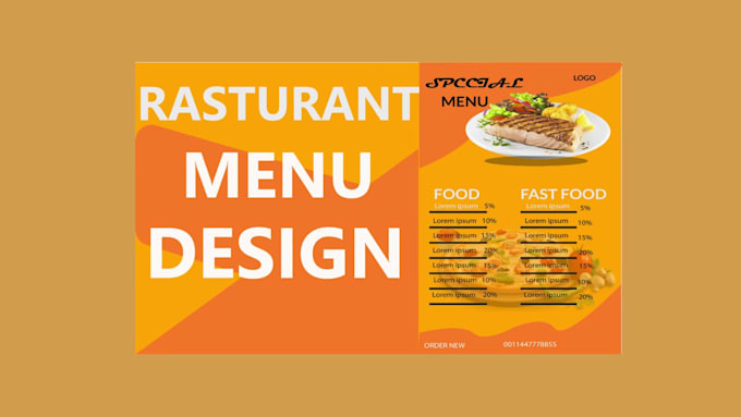 Restaurant menu design professional menu design by Gorgeousdesig1 | Fiverr