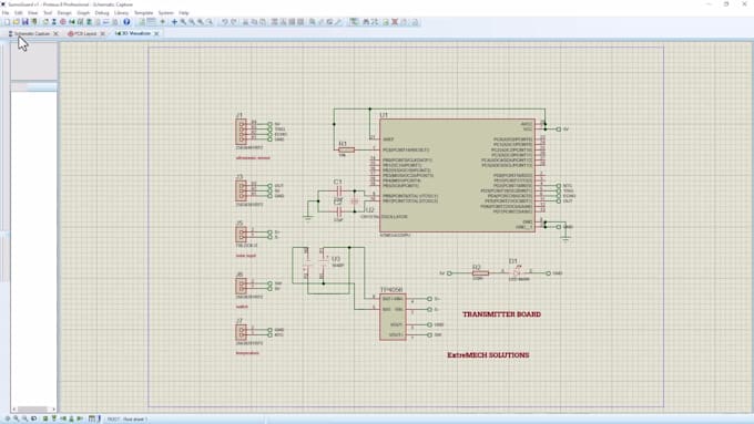 Design and draw electrical schematic diagram using proteus by Kelvinobioha | Fiverr