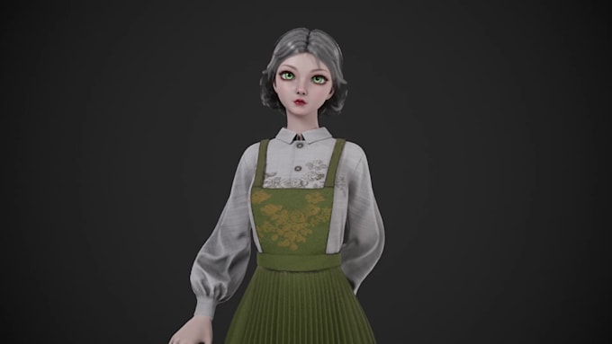 Edit, create 3d vrchat avatar, vrm vtuber model, humanoid model using unity, ue5 by Almuamin ...