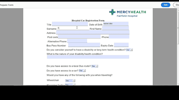 Create interactive fillable pdf form in 24hrs by Agdesignz01 | Fiverr