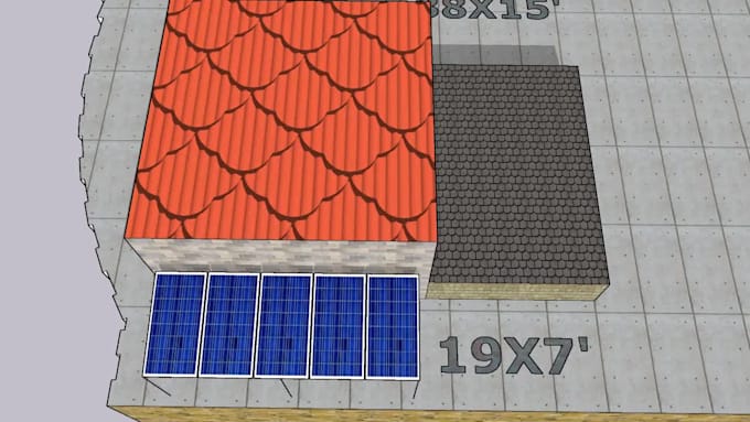 Design solar pv 3d model on sketchup with shadow analysis by M_shahzad ...