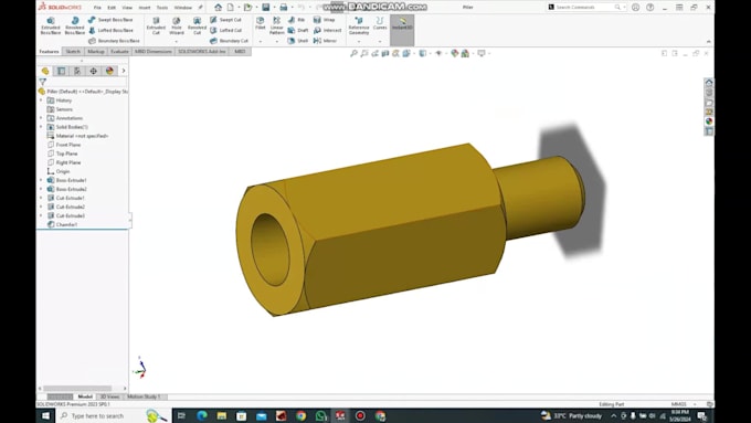 Design 3d cad models in solidworks using 2d drawing by Precision_engr | Fiverr