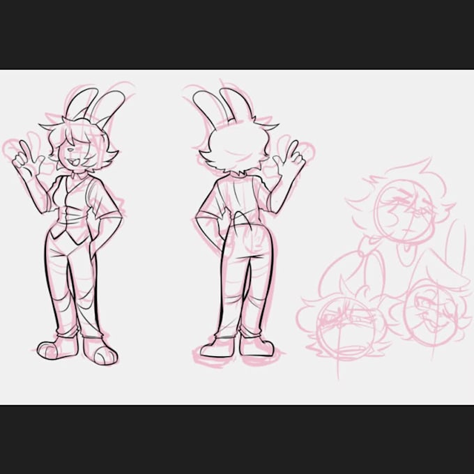 Create a ref sheet of your furry by Whensosgaby | Fiverr