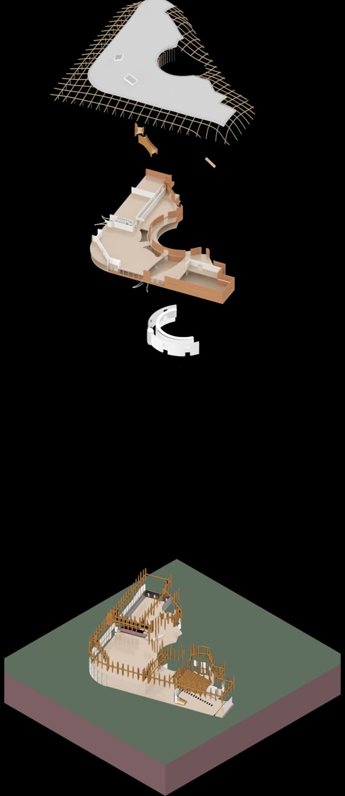 Make an video animated exploded axo of your model by Yamandesigns | Fiverr