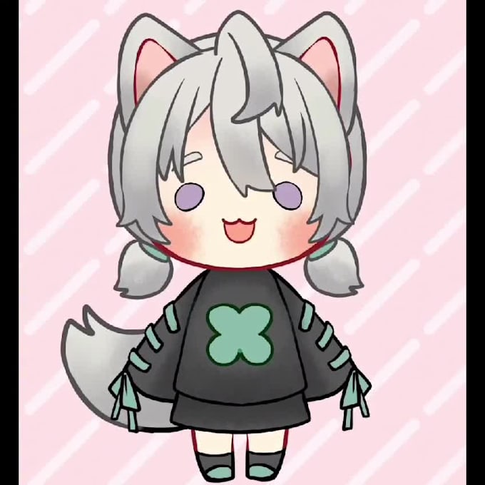 Create chibi vtuber live2d model and simple rigging it by Lepinah | Fiverr