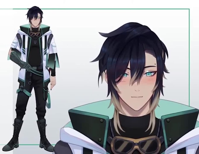 Do 2d vtuber model, 2d animation, live2d model, 2d rigging, pngtuber by ...