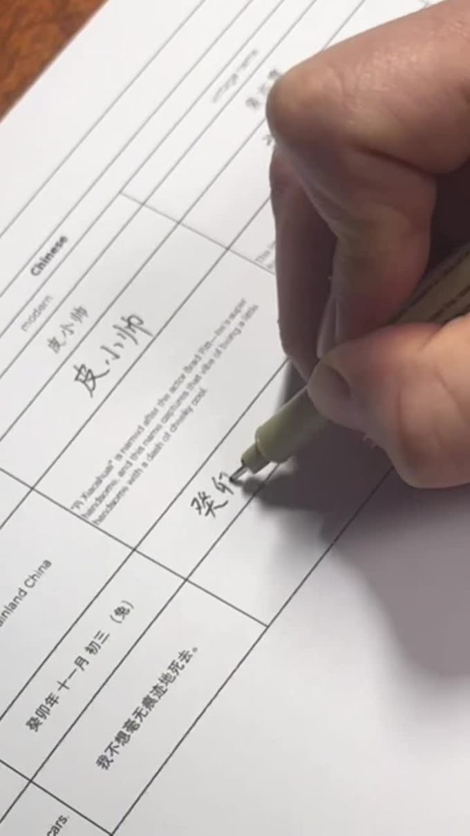 Create an authentic chinese name based on cultural traditions by Uncle ...